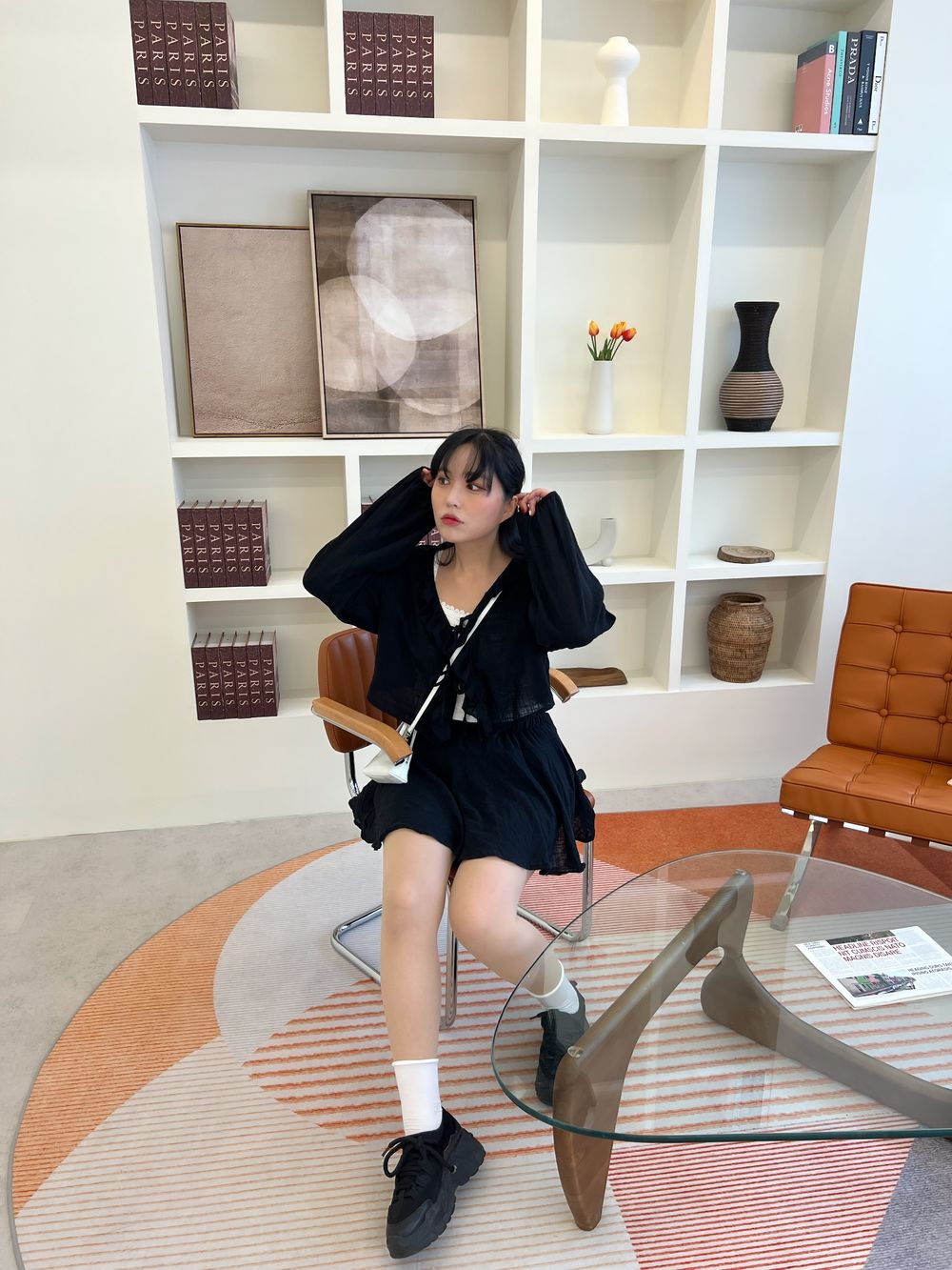 프리하다 [made/2size] 베이직무드 V 레이어드 레이스나시 sleeveless 55사이즈 66사이즈 77사이즈 제작상품 빅사이즈나시